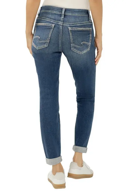 SILVER JEANS CO. Boyfriend Ankle Straight Leg Jeans