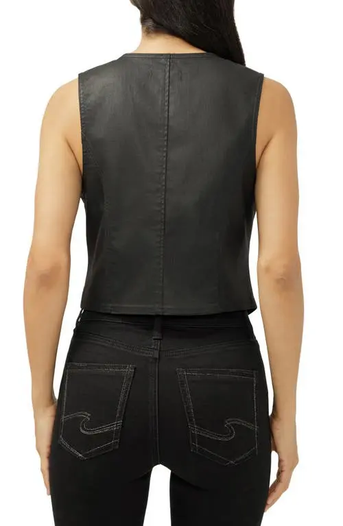 SILVER JEANS CO. Classic Coated Denim Vest