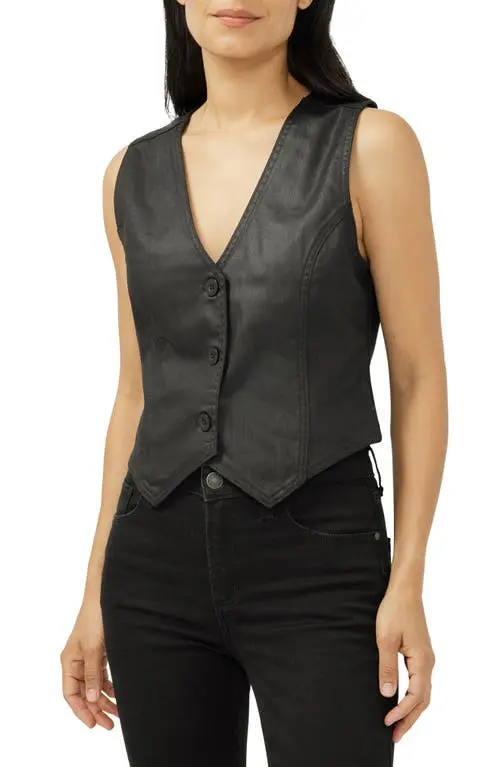 SILVER JEANS CO. Classic Coated Denim Vest
