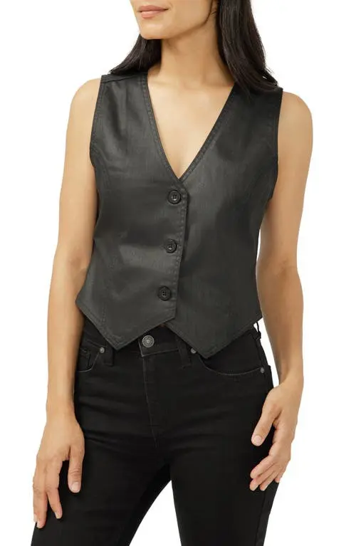SILVER JEANS CO. Classic Coated Denim Vest