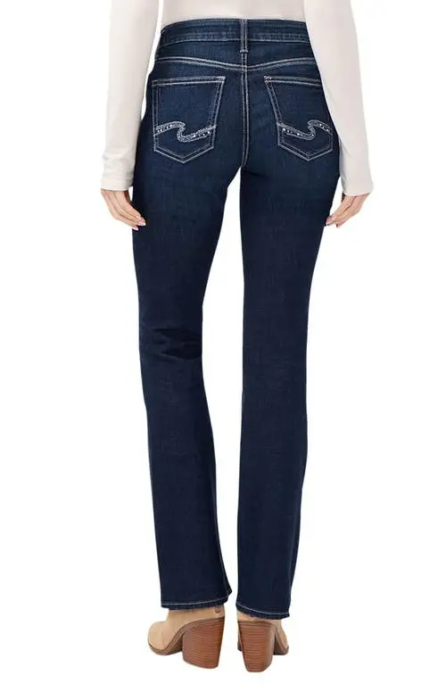 SILVER JEANS CO. Suki Curvy Mid Rise Slim Bootcut Jeans - Eversley