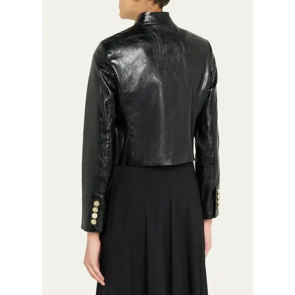 Alice + Olivia Emerson Vegan Leather Jacket