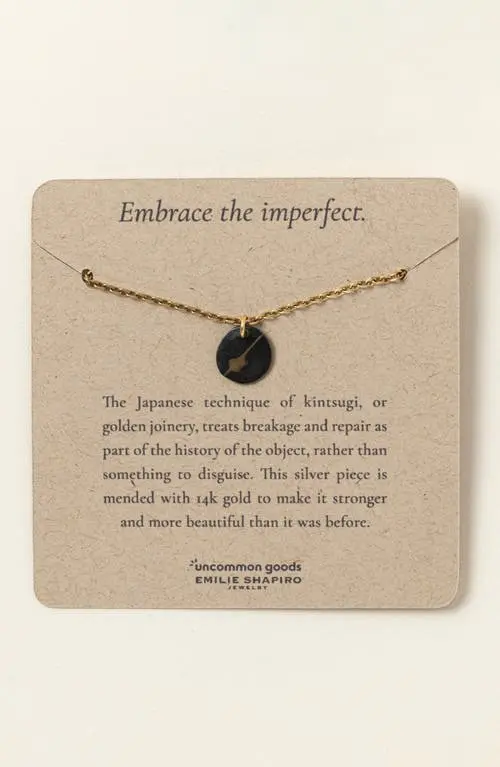 UNCOMMON GOODS Kintsugi Pendant Necklace - Gold