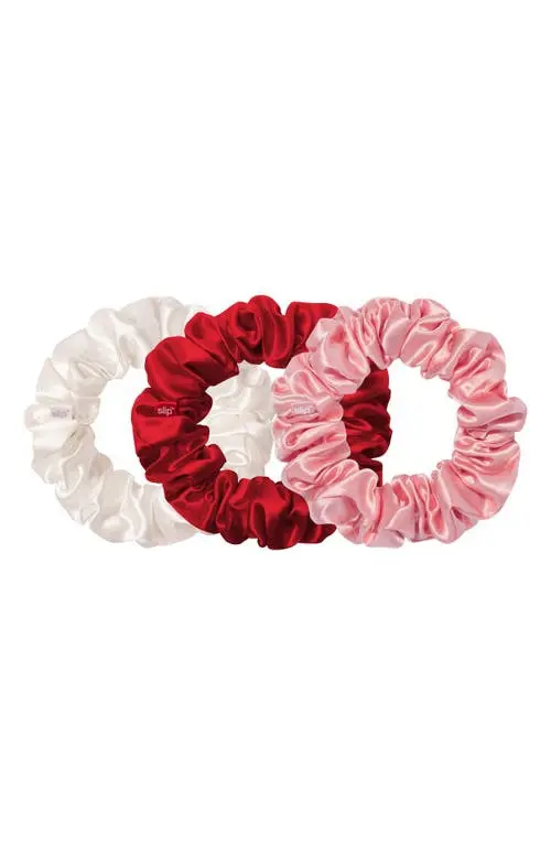 Slip 3-pack Large Silk Scrunchies - Rosy