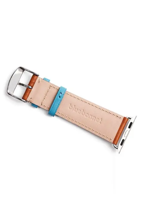 BLUEBONNET Leather Apple Watch Band
