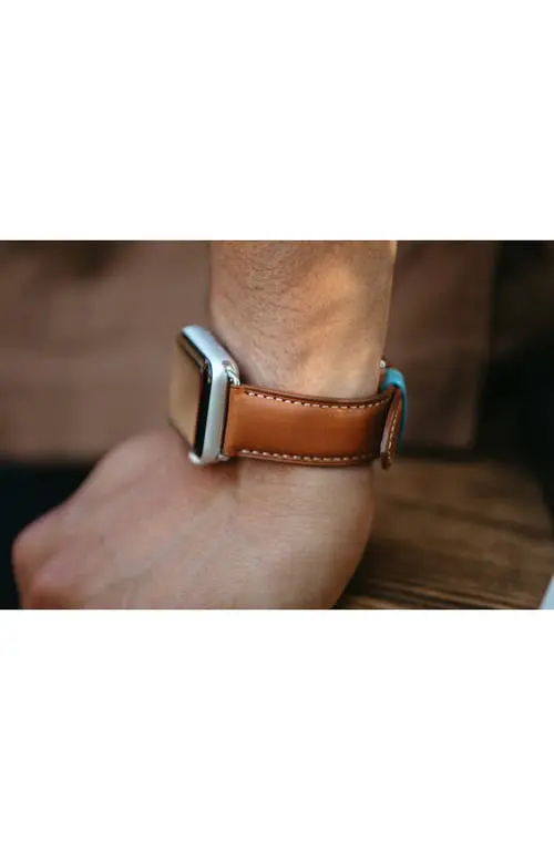 BLUEBONNET Leather Apple Watch Band