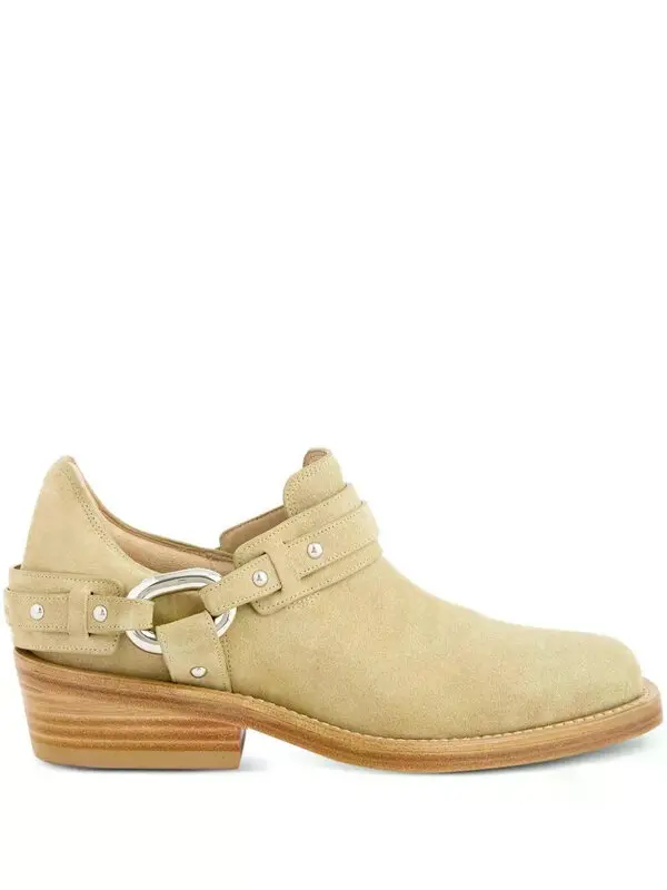 Rabanne Xl Link Biker Ankle Boots - Neutrals