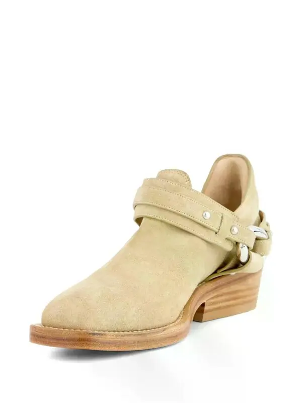 Rabanne Xl Link Biker Ankle Boots - Neutrals
