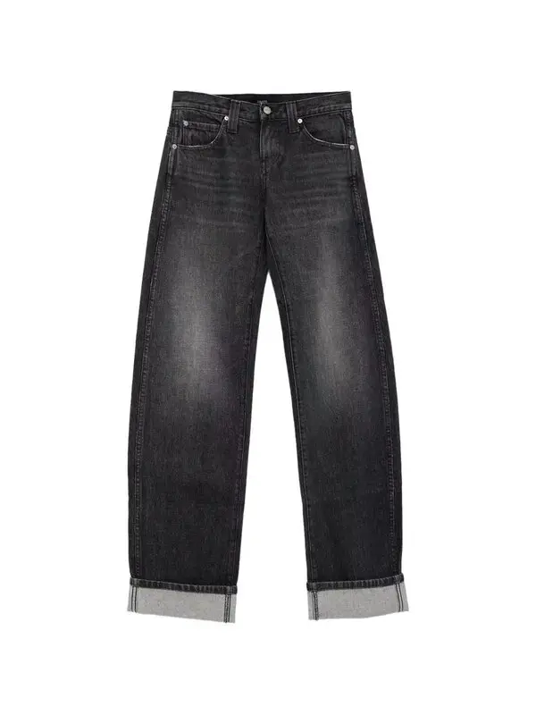 Khaite Cuffed Denim Jeans