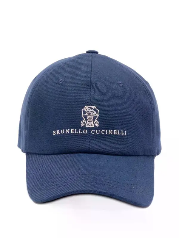 Brunello Cucinelli Logo Baseball Cap - Blue