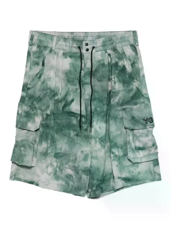 Y3 Cargo-pocket Pleated Shorts
