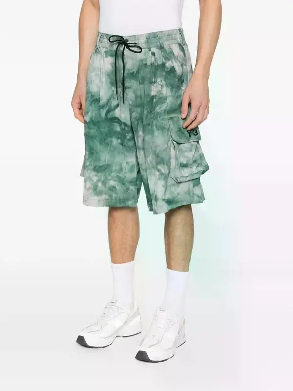 Y3 Cargo-pocket Pleated Shorts