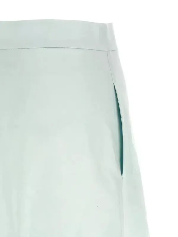 JIL SANDER Asymmetric Flared Midi Skirt - Blue