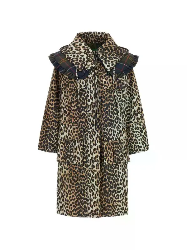 Barbour X Ganni Animal Print Parka