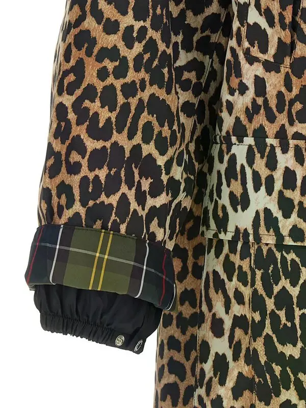 Barbour X Ganni Animal Print Parka