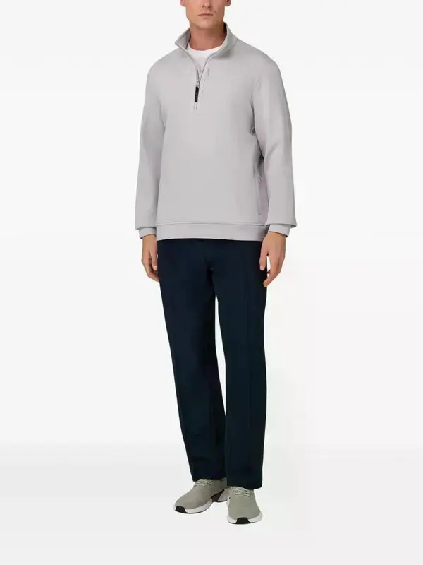 Boggi Milano Half-zip Mock Neck Sweatshirt