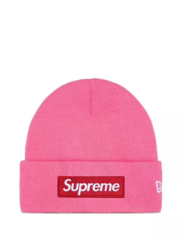 Supreme X New Era® Box Logo-detail Beanie - Pink