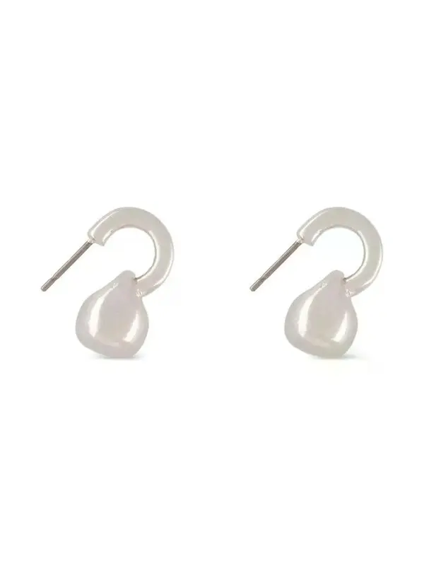 SUSAN CAPLAN 1980s Drop Earrings - Silver