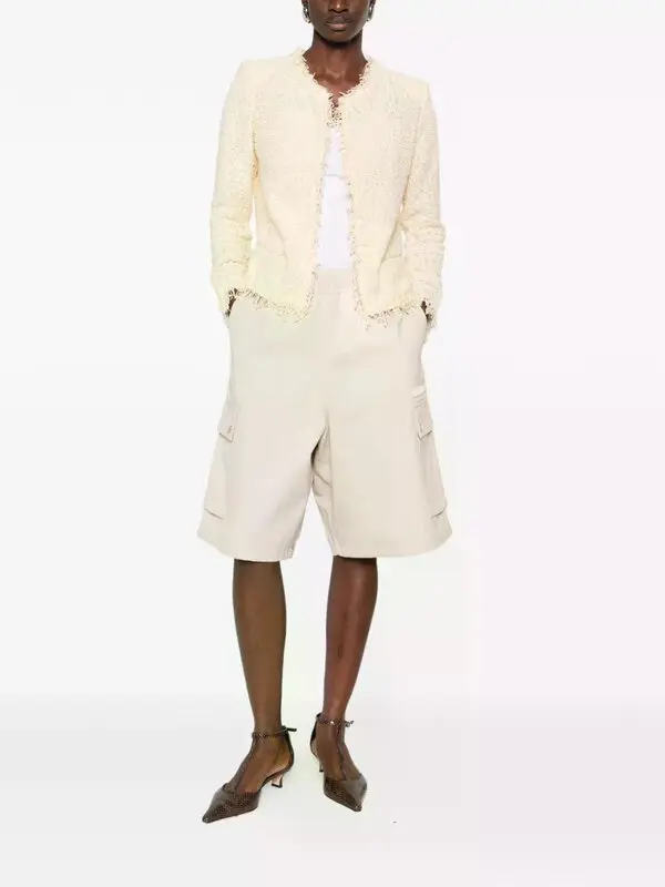 IRO PARIS Shavani Frayed Jacket - Neutrals