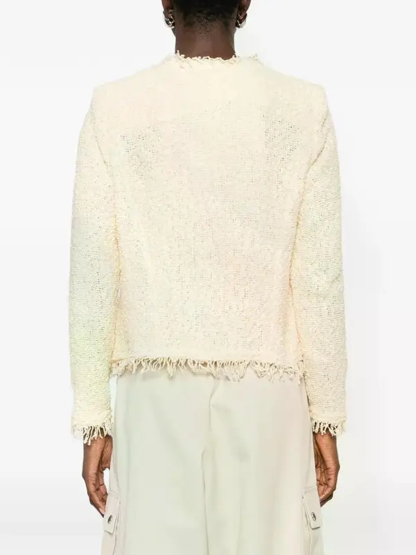 IRO PARIS Shavani Frayed Jacket - Neutrals