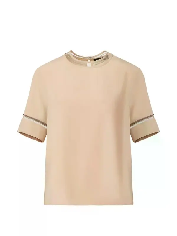 Fabiana Filippi Crepe De Chine Top - Neutrals