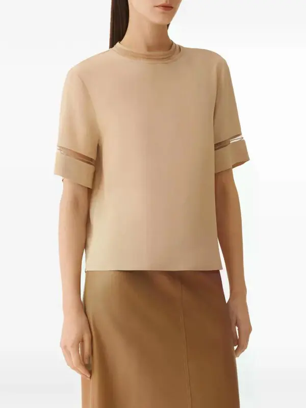 Fabiana Filippi Crepe De Chine Top - Neutrals