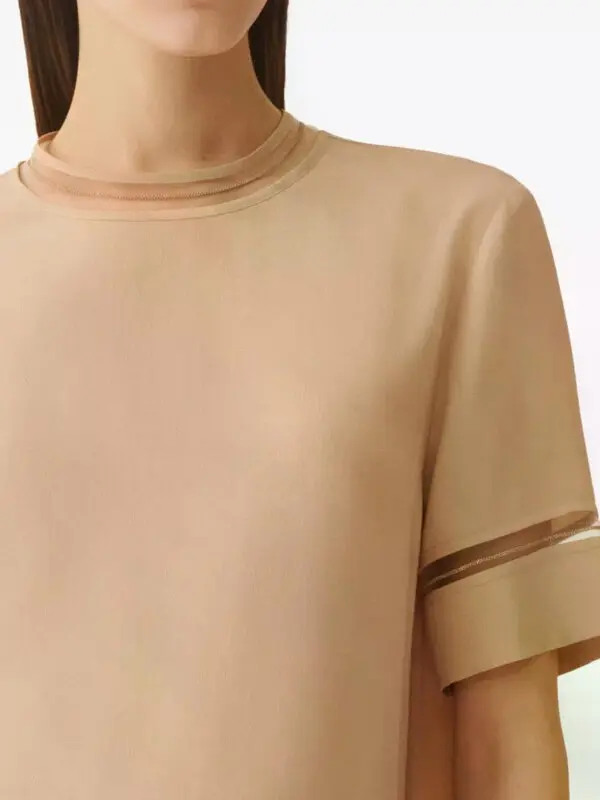 Fabiana Filippi Crepe De Chine Top - Neutrals