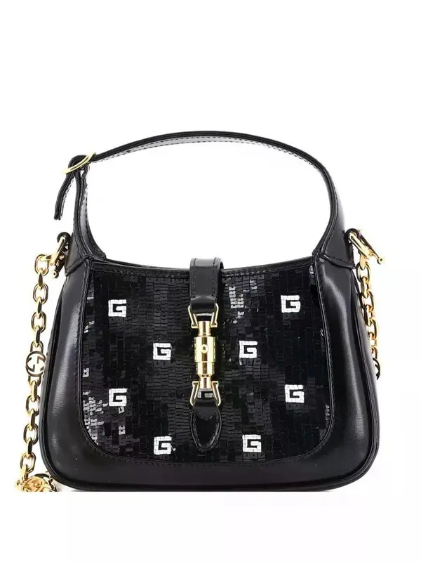 Gucci Jackie 1961 Chain Hobo Sequin Embellished Mini Crossbody Bag