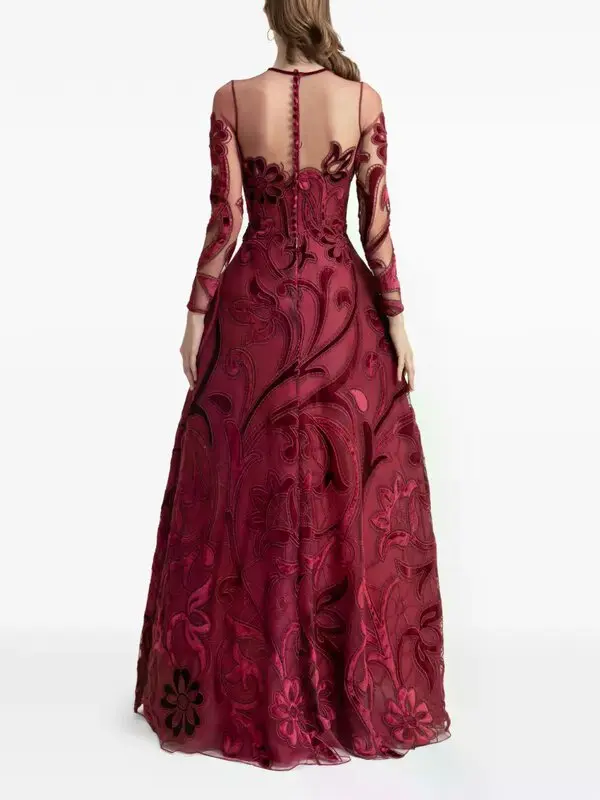 GEMY MAALOUF Embroidered Gown