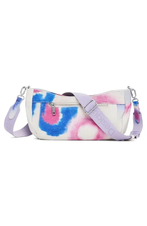 Desigual Print Canvas Shoulder Bag