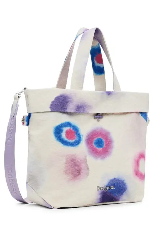 Desigual Printed Canvas Shopper