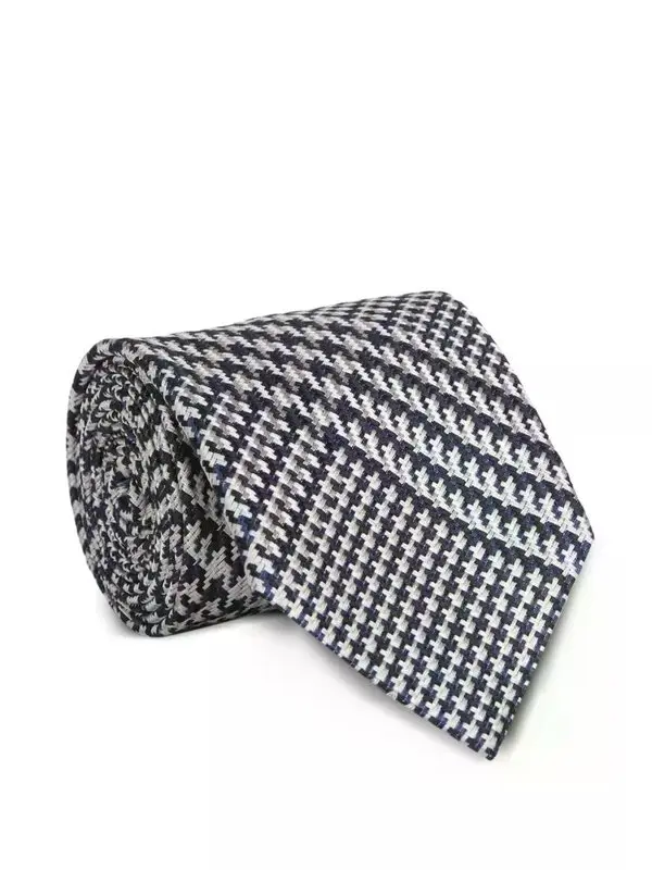 TOM FORD Textured Neck Tie - Blue