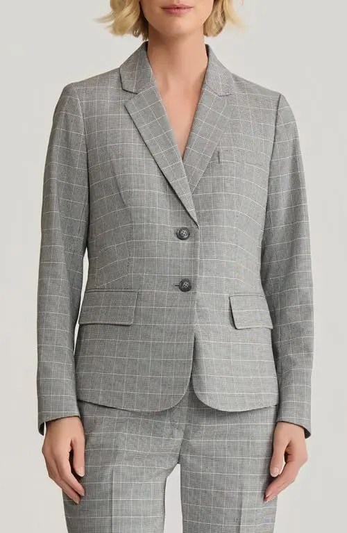 KASPER Windowpane Plaid Jacket