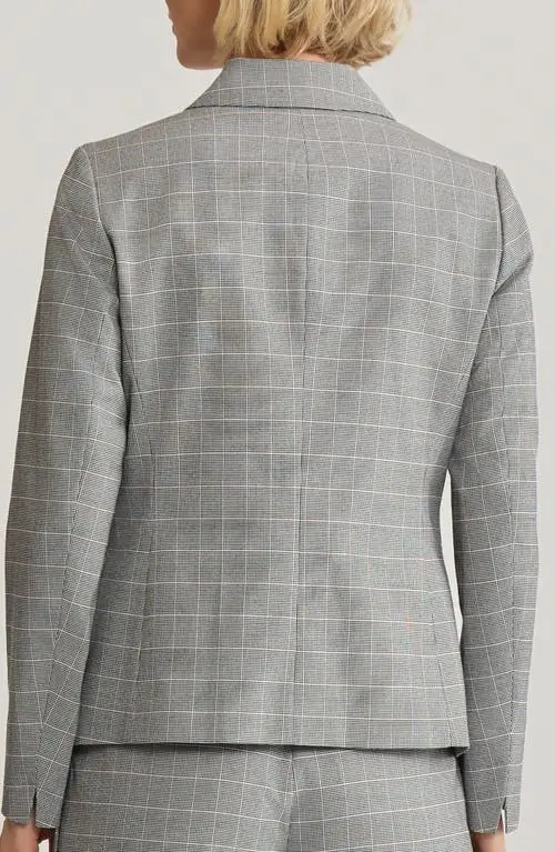 KASPER Windowpane Plaid Jacket