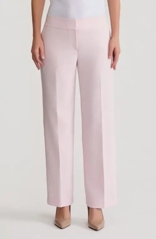 KASPER Flat Front Wide Leg Trousers