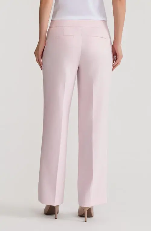 KASPER Flat Front Wide Leg Trousers