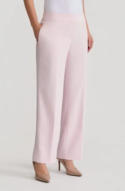 KASPER Flat Front Wide Leg Trousers