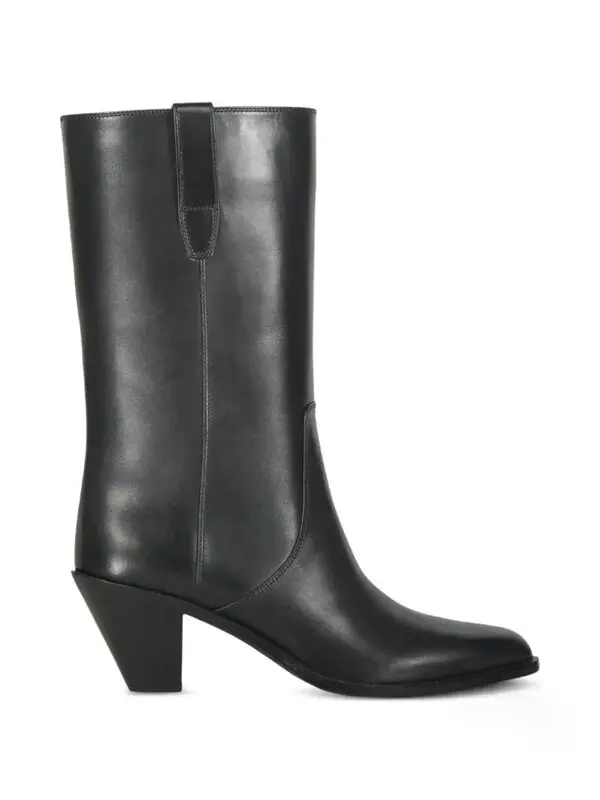 FRANCESCO RUSSO Tapered-heel Leather Boots