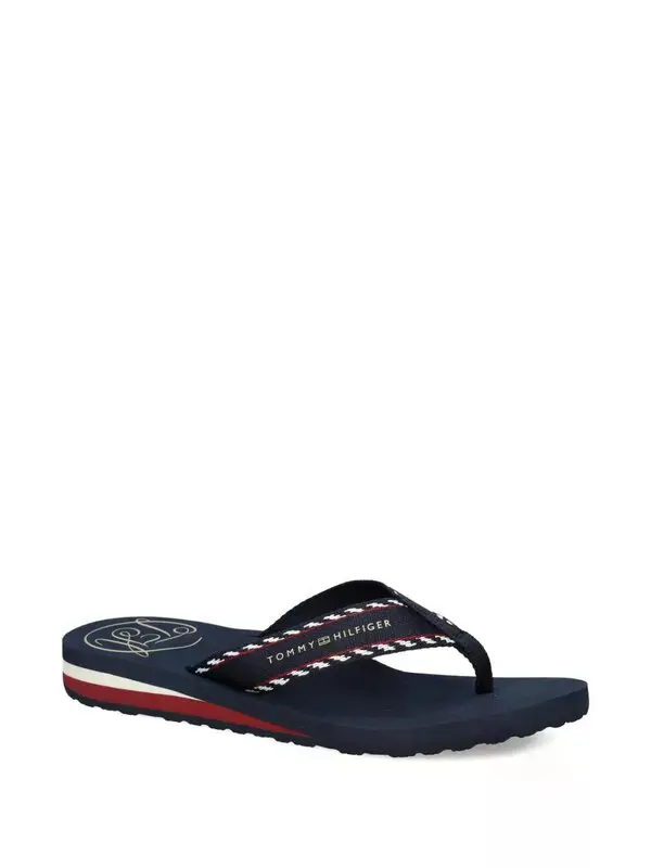Tommy Hilfiger Patterned-strap Flip-flops