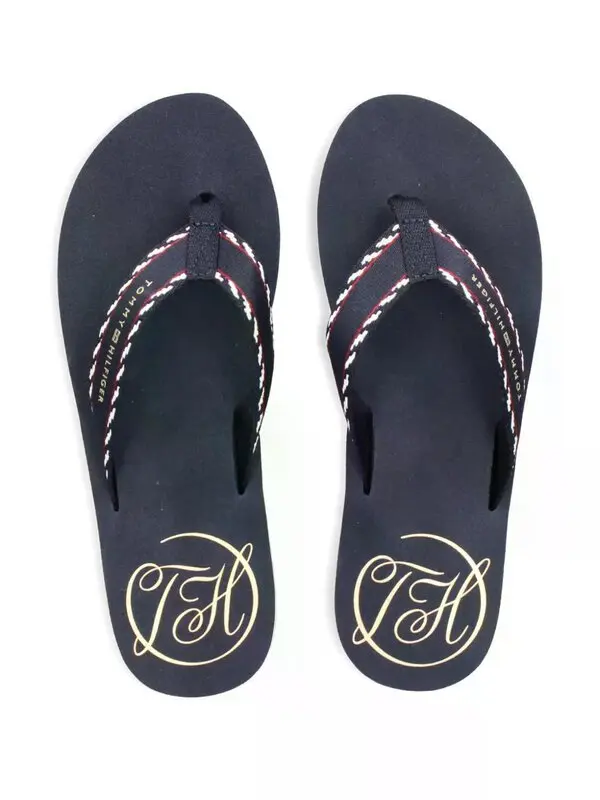 Tommy Hilfiger Patterned-strap Flip-flops