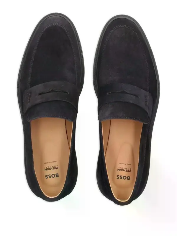 BOSS Penny-strap Loafers - Blue