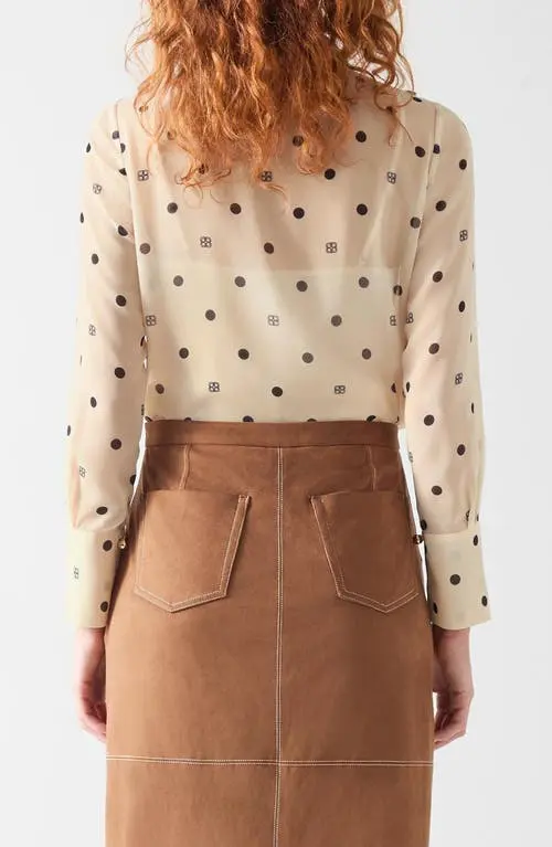 LK BENNETT Hester Printed Georgette Shirt