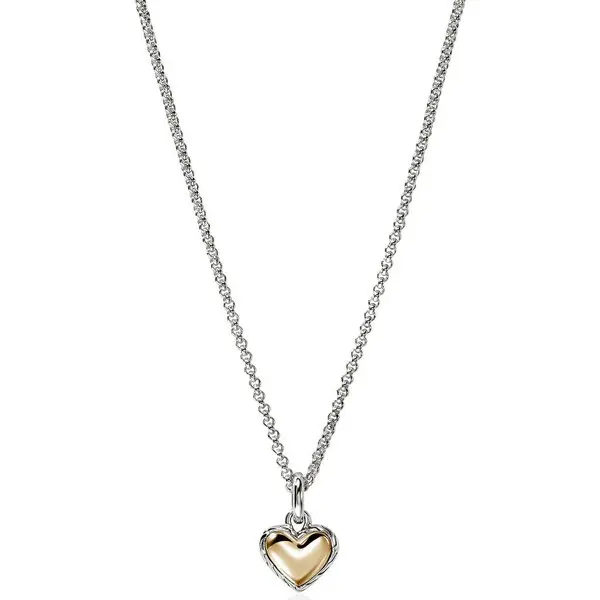 John Hardy Essentials Heart Pendant Necklace - Silver