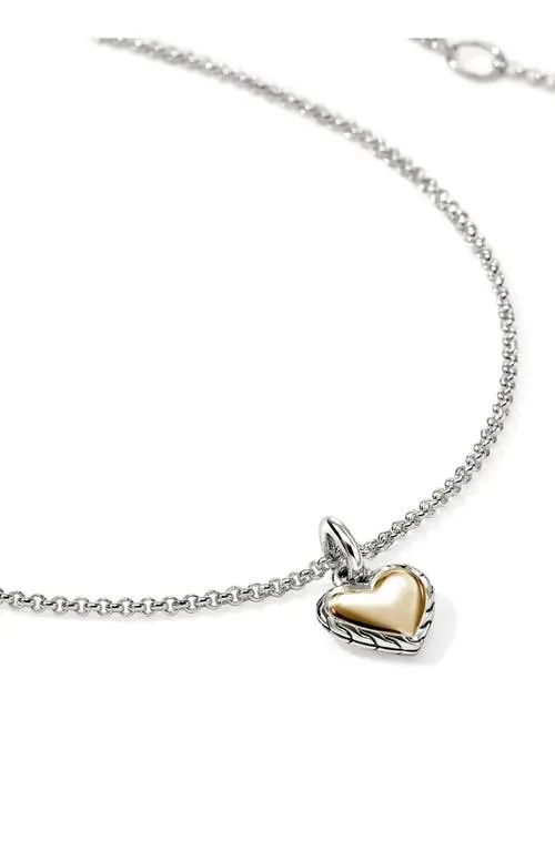 John Hardy Essentials Heart Pendant Necklace - Silver