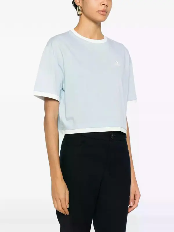 Maje Embroidered Cropped T-shirt