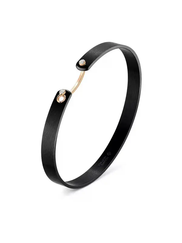 NOUVEL HERITAGE 18k Rose Gold Bangle - Black