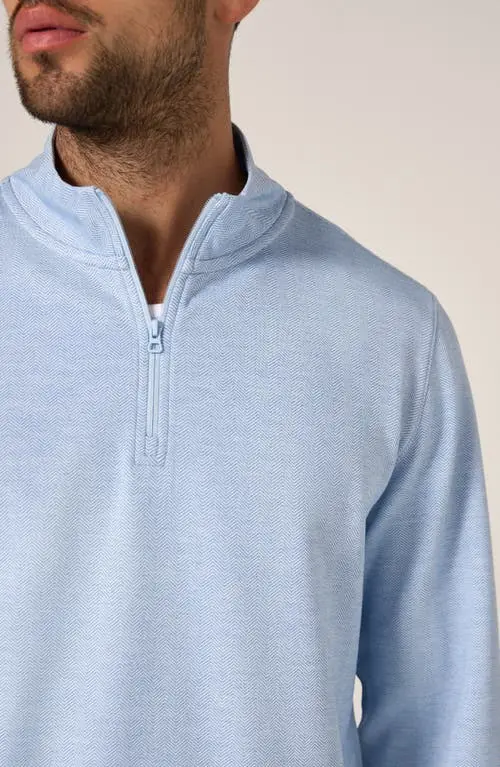 7 Diamonds Ember Herringbone Quarter Zip Sweatshirt