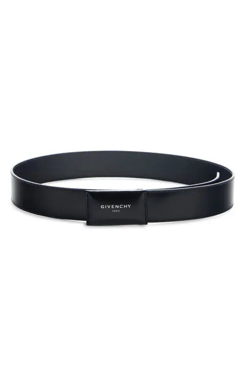 Givenchy Antigona Plaque Leather Belt - Black