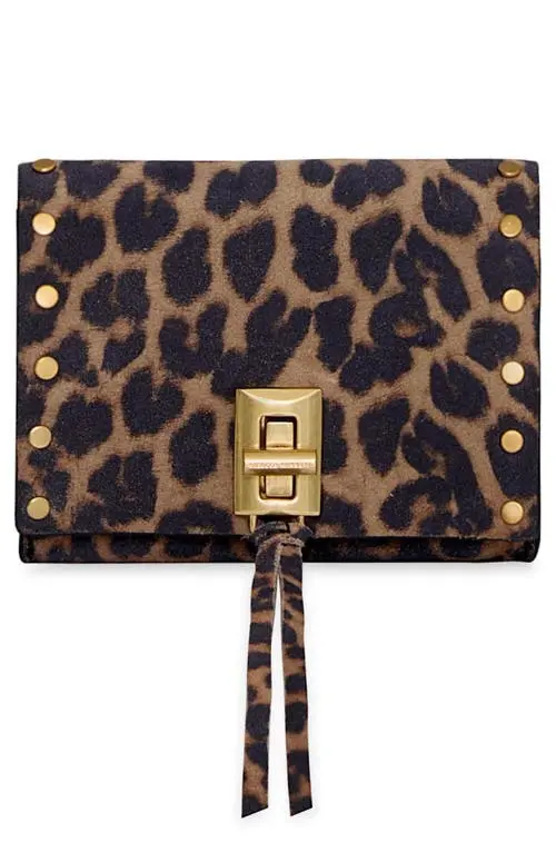 Rebecca Minkoff Darren Metro Leather Wallet - Leopard