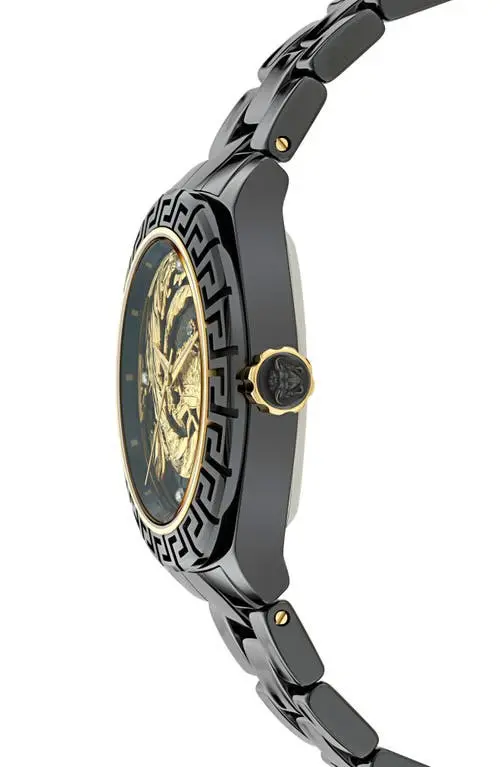 Versace Dv One 20th Anniversary Diamond Automatic Ceramic Bracelet Watch